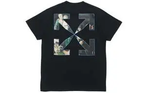 Off-White Caravaggio Painting Arrows Short Sleeve Tee - Black