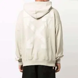 Off-White Logo Rubber Arrow Pullover Hoodie