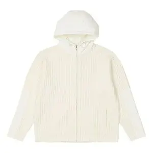 PALACE Fw22 Marine Zip Hood Knit Jacket - White