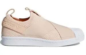 Adidas Superstar Slip On "linen" Athletic Shoes - Pink