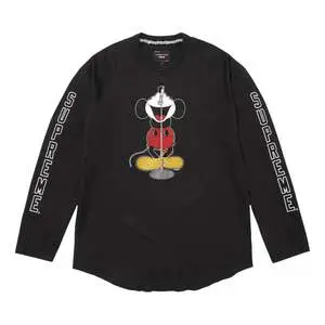 Supreme X Number Ine X Mickey Mouse Raglan Long-sleeve T-shirt