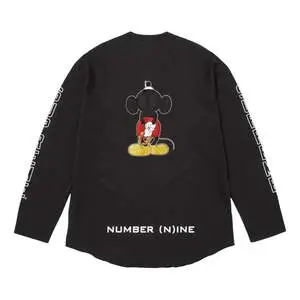 Supreme X Number Ine X Mickey Mouse Raglan Long-sleeve T-shirt
