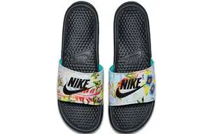 Nike Benassi Slide 'floral Print - Black