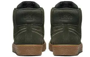 Nike Zoom Blazer Mid Sb Sequoia Lace-up Sneakers - Olive Green