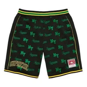 Supreme X Mitchell & Ness Ss26 Monogram Basketball Short - Black