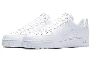 Nike Force 1 Low '07 "leaf Crest Logo - White/gold