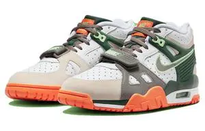 Nike Trainer 3 "miami Hurricanes" Sneakers - White/green/grey