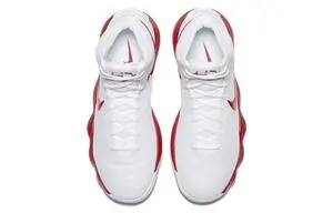 Nike Hyperdunk 2017 Tb High Top Lace Up Sneakers - White/red
