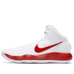 Nike Hyperdunk 2017 Tb High Top Lace Up Sneakers - White/red