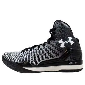 Under Armour Micro G Clutchfit Drive High Top Athletic Sneakers - Black/white