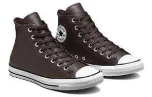 CONVERSE Chuck Taylor All Star Tumbled Leather High Top Sneakers - Brown