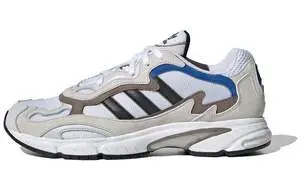 Adidas Temper Run "blue Trim" Sneakers - Ftwwht/cblack/ftwwht