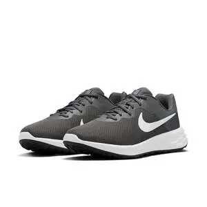 Nike Revolution 6 Extra Wide Athletic Sneakers - Gray/white