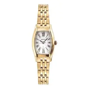 SEIKO Lukia Solar Energy Quartz Watch With Blue Lens - Gold
