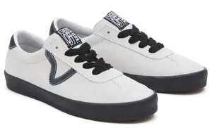 VANS Sport Low Suede Lace-up Sneakers - White/black