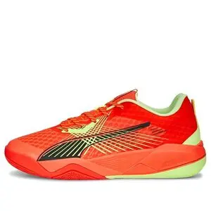 PUMA Eliminate Power Nitro 2 Racquet Blast Fast Yellow Athletic Shoes - Red