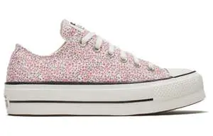 CONVERSE Chuck Taylor All Star Platform Low Top Sneakers With Floral Print - Pink