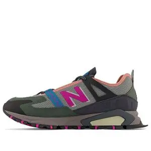 NEW BALANCE X-racer Athletic Sneakers - Gray/green/black