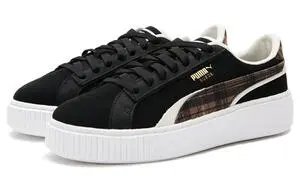 PUMA Suede Platform Plaid Sneakers