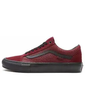 VANS Old Skool 'port Snakeskin' Casual Lace-up Sneakers - Black/red