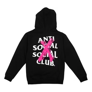 ANTI SOCIAL SOCIAL CLUB Cancelled Hoodie - Black/pink