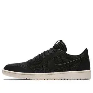 JORDAN Air 1 Low Flyknit Sneakers - Black