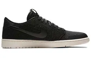 JORDAN Air 1 Low Flyknit Sneakers - Black