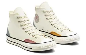 CONVERSE Chuck 70 High Top Sneakers - Cream/yellow/blue