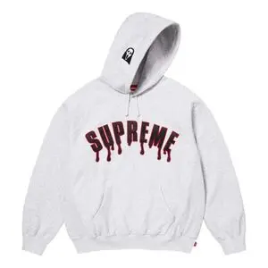 Supreme X Ghostface Ss26 Arc Hooded Sweatshirt - Ash Grey