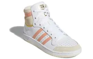 Adidas Top Ten High Top Sneakers - White/pink/grey