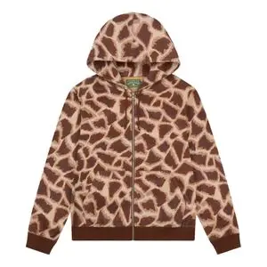 DENIM TEARS Denim Tears Faux Fur Animal Wreath Hoodie Brown
