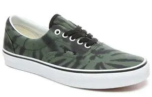 VANS Era Garden Green Tie Dye Sneakers - Black/green