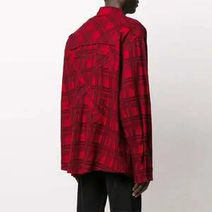 Off-White Ss20 Back Arrows Sketch Plaid Shirts Black