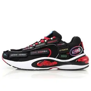 LI-NING X Edg V8 Athletic Sneakers - Black/red