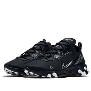 Nike React Element 55 'reverse Schematic' Sneakers - Black
