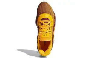 Adidas Pro Bounce 2019 Low Athletic Sneakers - Red/yellow