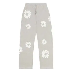 DENIM TEARS Cotton Wreath Baggy Sweatpants - Grey