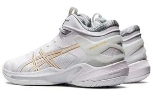 Asics Gel Burst 24 Wide Athletic Sneakers - White/gold