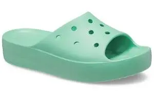 CROCS Classic Platform Slide Sandals - Green