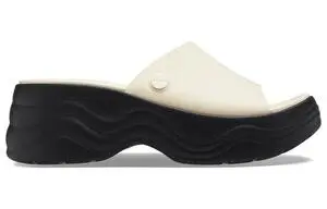 CROCS Skyline Platform Slides - White/black