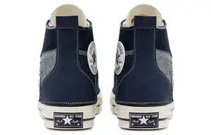 CONVERSE Chuck 70 Hi Denim Patchwork Sneakers - Blue/grey