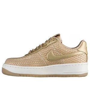 Nike Force 1 Upstep Premium 'blur' Sneakers - Gold/white