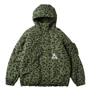 PALACE M-tech Hooded Jacket - Olive Cheetah
