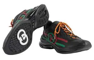 Gucci Run Side-stripe Lace-up Sneakers