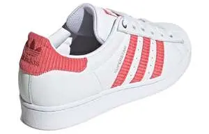 Adidas Superstar Corduroy Striped Sneakers - Light Red/white