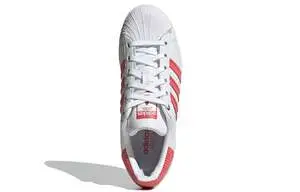 Adidas Superstar Corduroy Striped Sneakers - Light Red/white