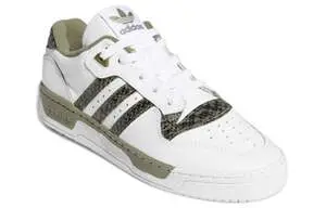 Adidas Rivalry Low "white Snakeskin" Sneakers