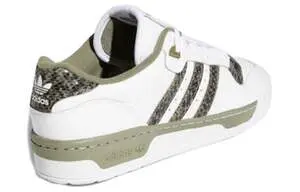 Adidas Rivalry Low "white Snakeskin" Sneakers