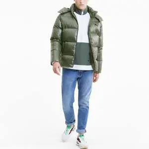 PUMA Volume Down Jacket - Green/black
