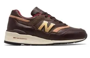 NEW BALANCE 997 Leather Athletic Sneakers - Brown